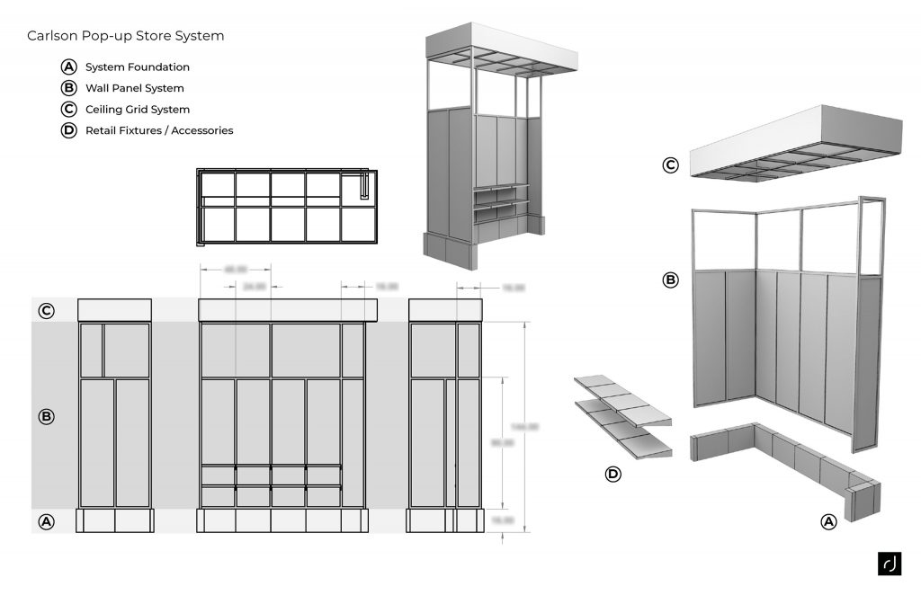 Carlson Store Fixtures - Fast Retail Pop-Up - Rute Design